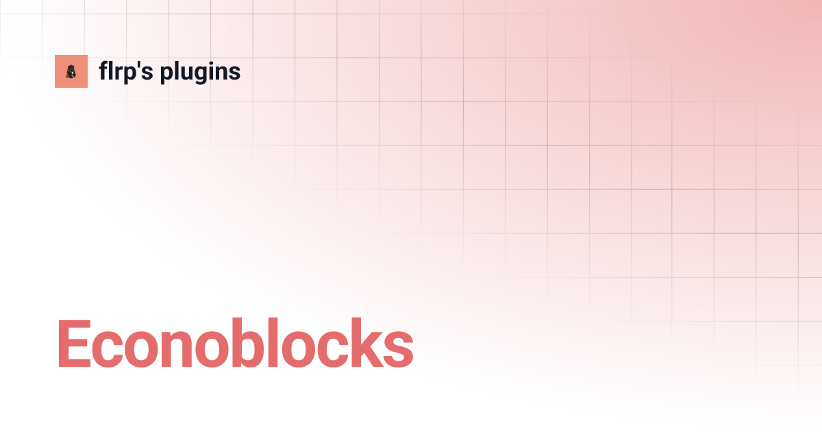 Econoblocks | flrp's plugins
